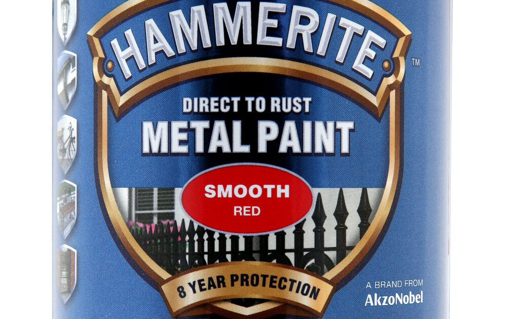 Hammerite Direct to Rust Metal Paint Smooth Red 250ml – Homefix DIY