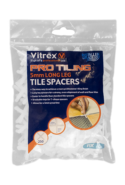 Vitrex Long Leg Tile Spacers 5mm (x250) – Homefix DIY