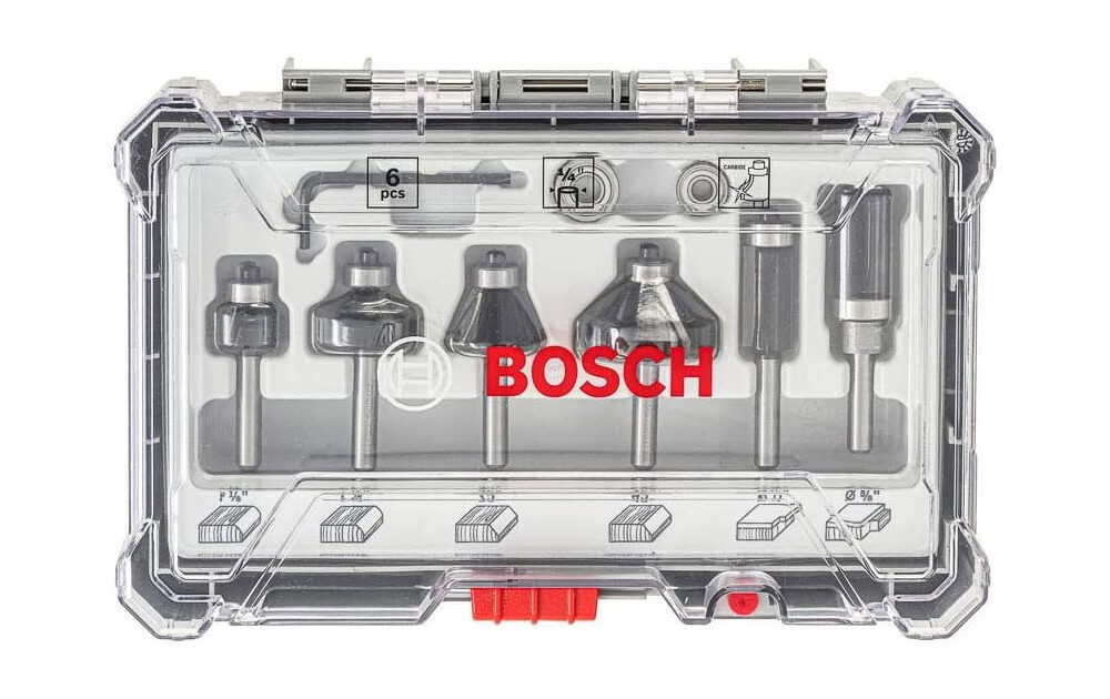 Bosch Trim & Edging Router Bit Set 6 Piece – Homefix DIY