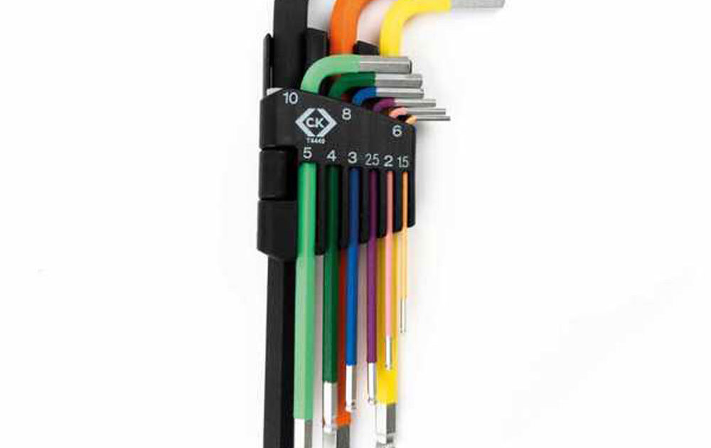C.K Ball-ended Coloured Hexagon Key Set of 9 Metric – Homefix DIY