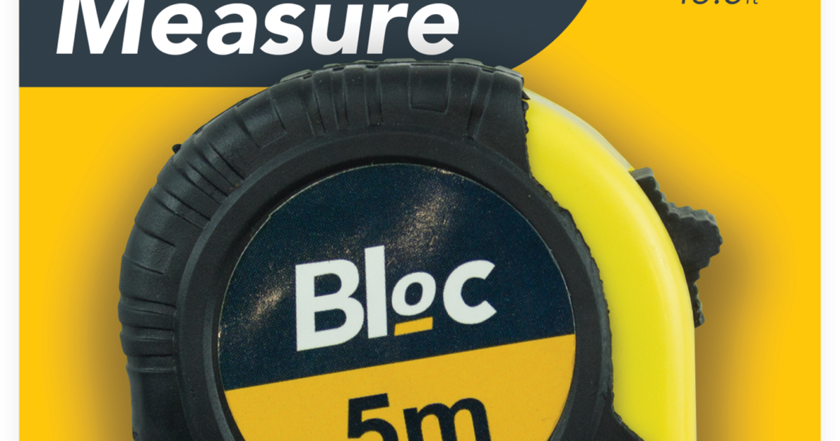 Bloc Tape Measure 5m – Homefix DIY