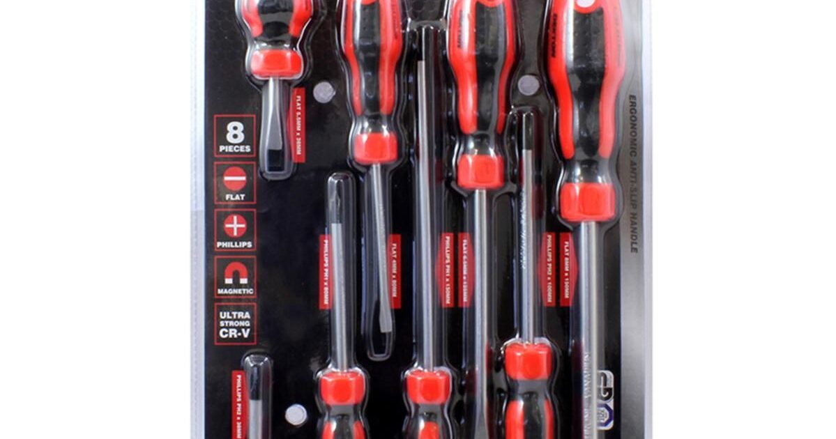 Dekton Screwdriver Set 8 Piece – Homefix DIY