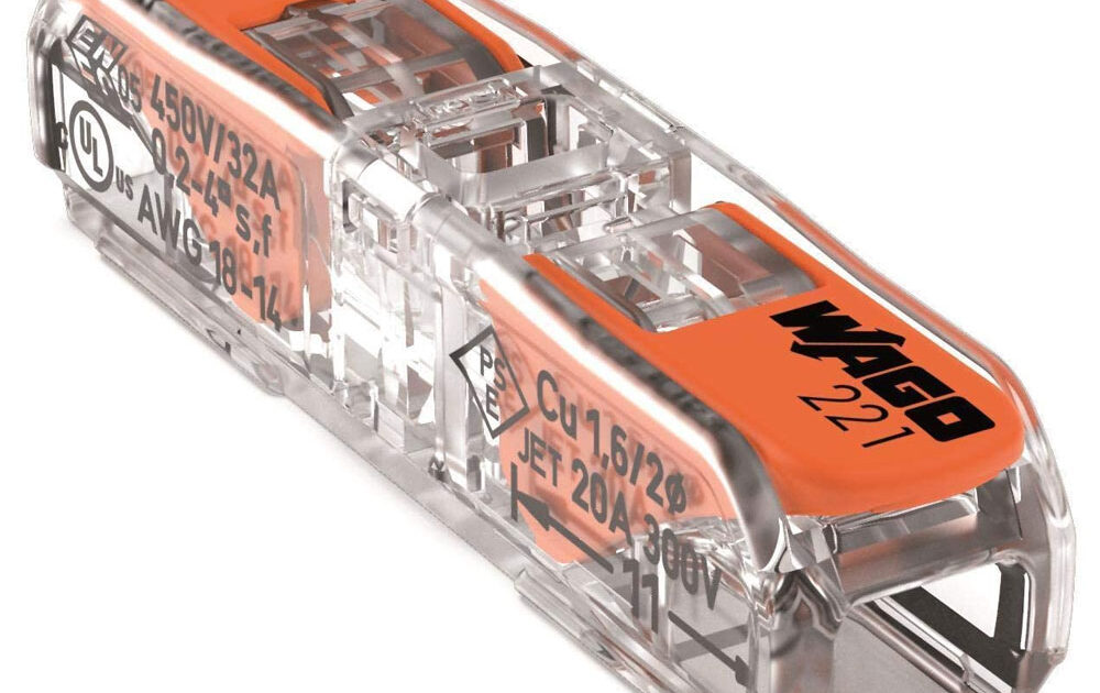 WAGO Inline Connecting Clamp With Lever 2-wire 60pcs – Homefix DIY