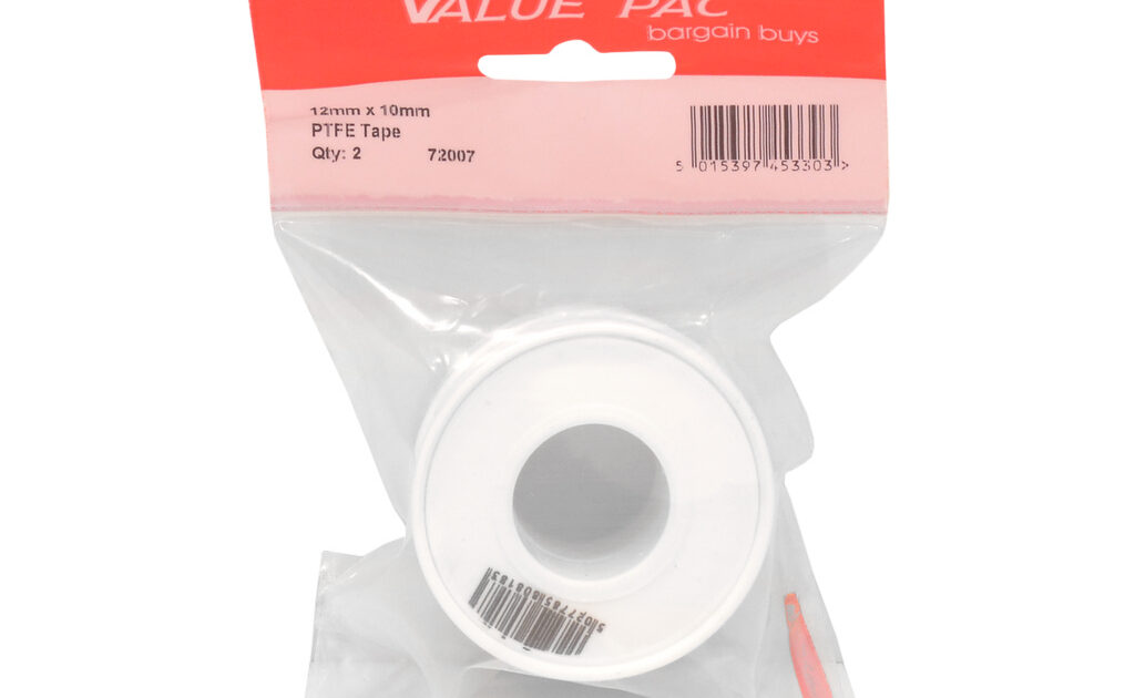 ValuePac PTFE Tape 12mm x 12m – Homefix DIY
