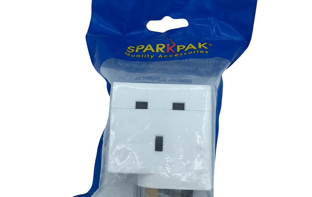 Sparkpak Adaptor 13A 3 Way White – Homefix DIY