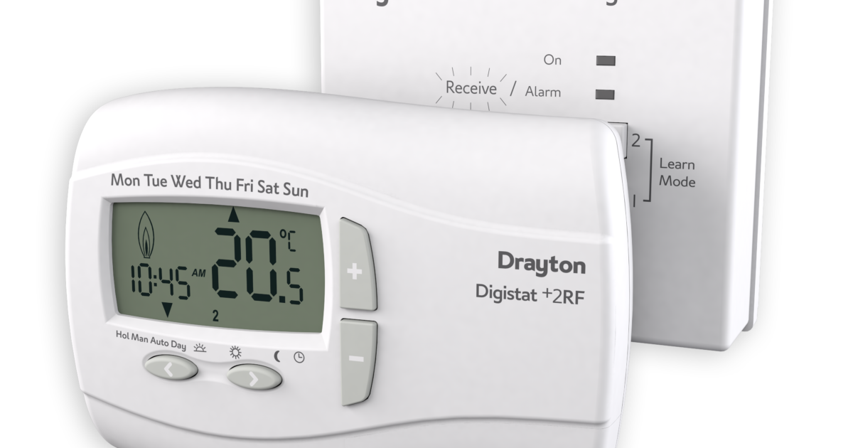 Drayton Digistat + 2RF Wireless Programmable Room Thermostat – Homefix DIY