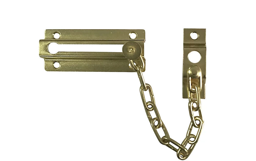 Intelligent Hardware Sliding Door Chain Polished Brass Stainless Steel ...