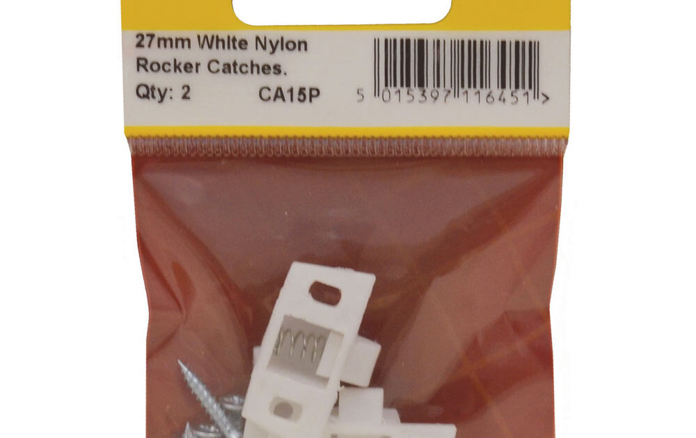 Centurion 27mm White Nylon Rocker Catch (Pack of 2) – Homefix DIY