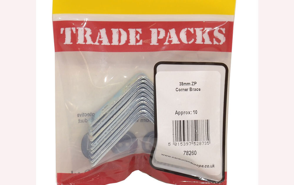 Centurion Trade Packs Corner Brace – Zinc Plated – 38mm (10 Pack ...