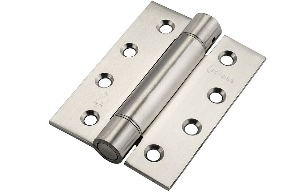 Eclipse 102x76x3mm Stainless Steel Single Action Spring Hinge – Homefix DIY