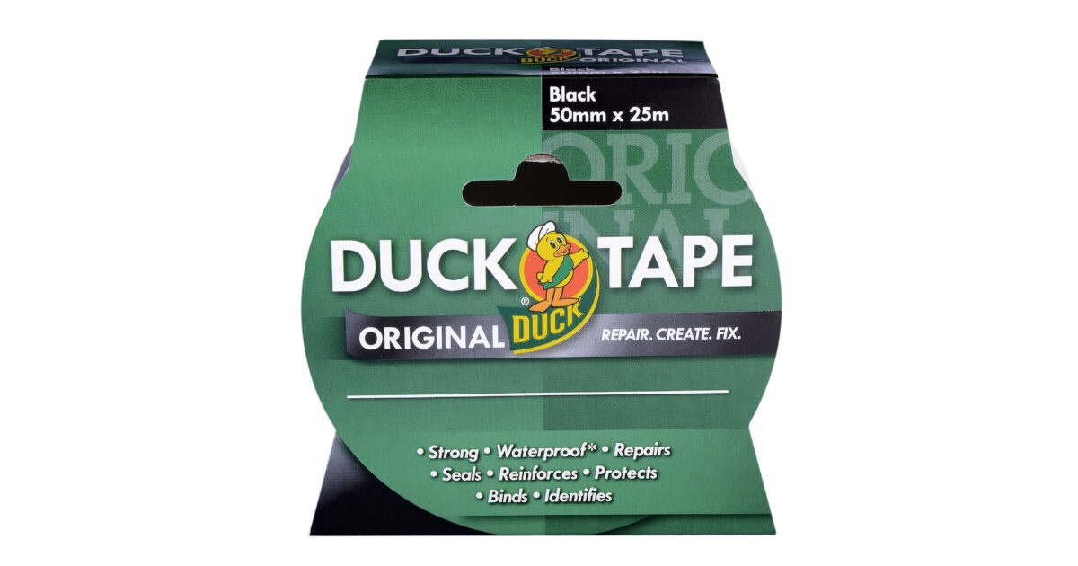 Duck Tape Original Tape 50mm x 25m Black – Homefix DIY