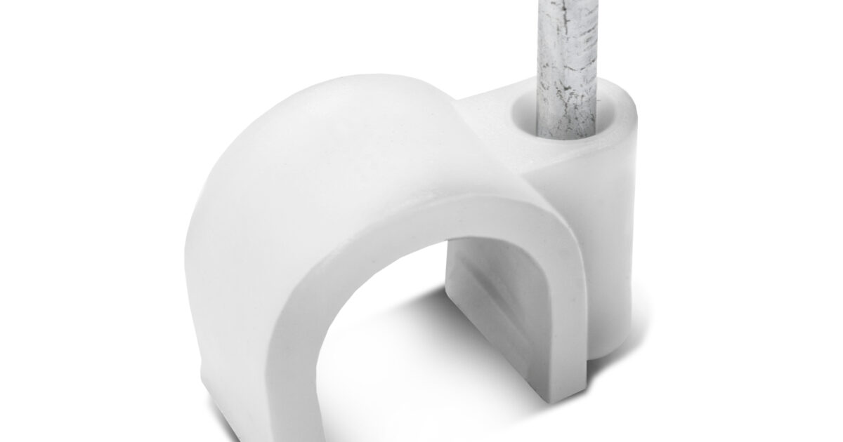 360 White Round Cable Clips – Homefix DIY