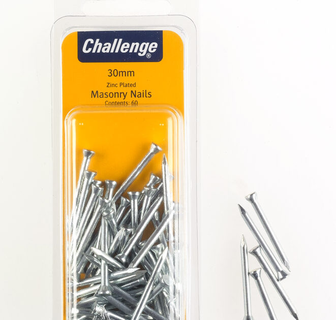 Challenge Masonry Nails 30mm – Homefix DIY