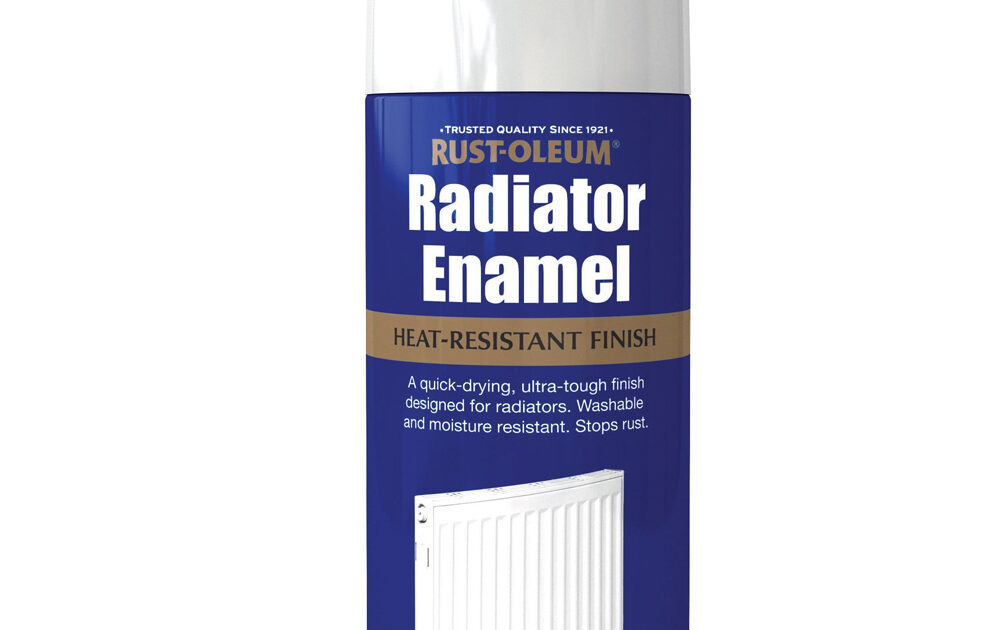 Rust-Oleum Radiator Enamel (Satin) Spray Paint – White – 400ml ...