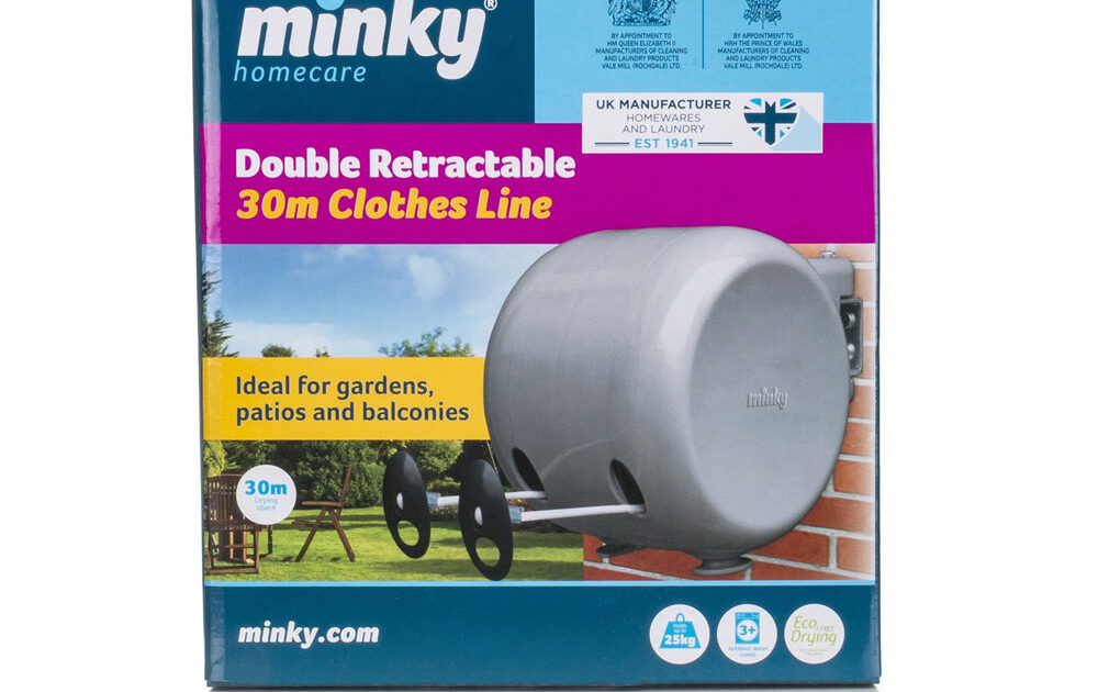Minky Double Retractable Reel Washing Line 30m – Homefix DIY