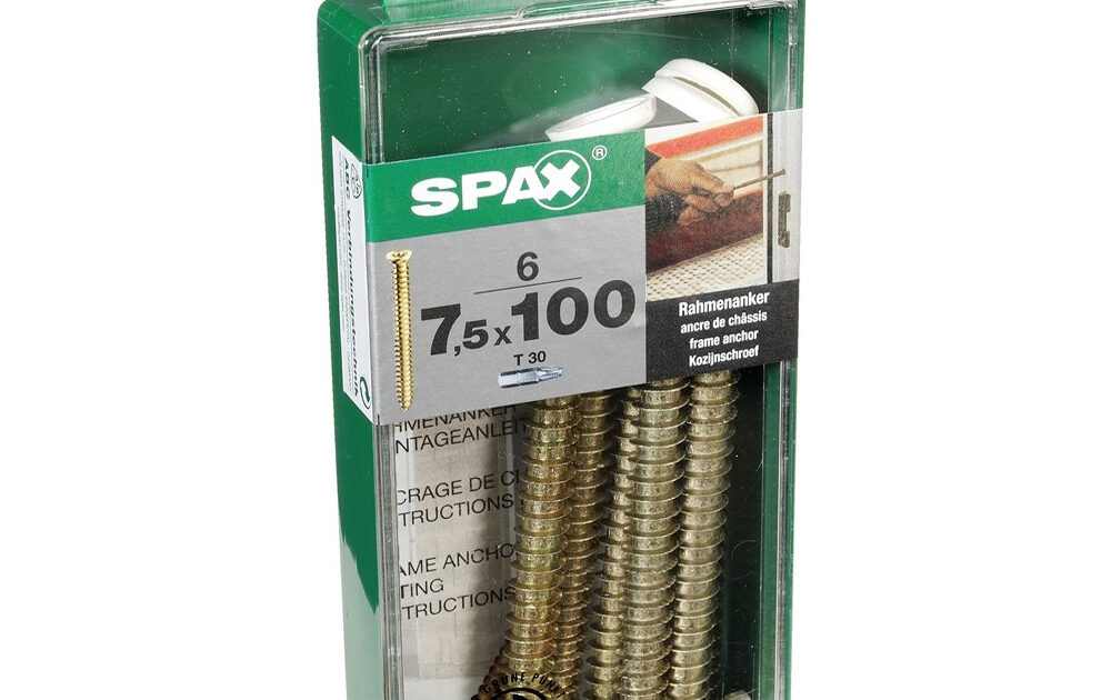 Spax T-Star Frame Anchor Screws 7.5x100mm 6 Pack – Homefix DIY