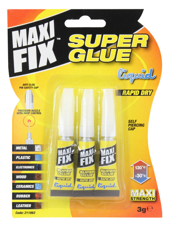 Maxi Fix Super Glue Liquid 3s – Homefix DIY