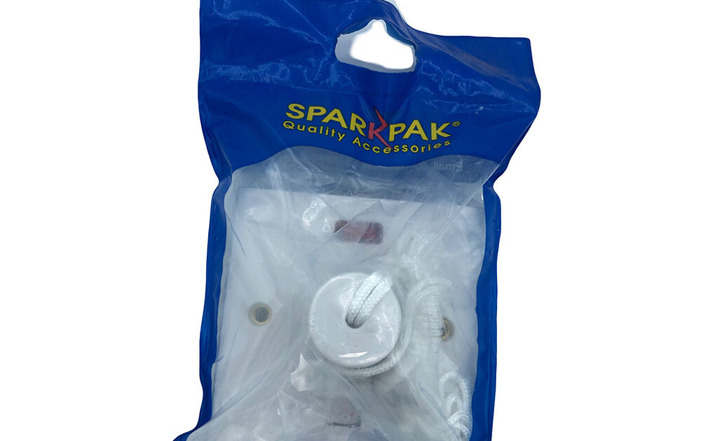 Sparkpak Pull Switch 45A Double Pole White – Homefix DIY