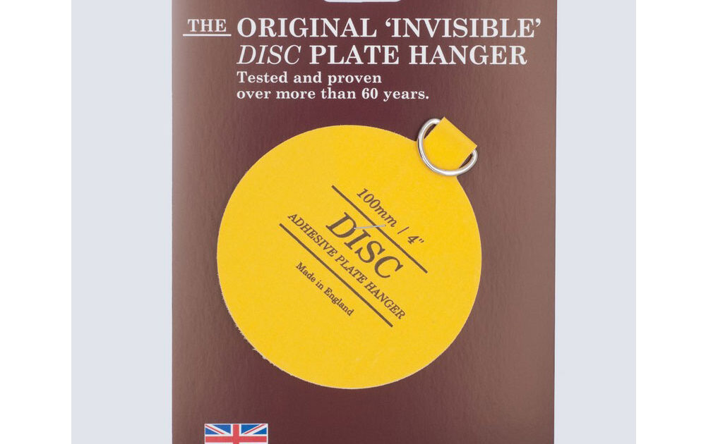 The Original Invisible Adhesive Disc Plate Hanger 100mm (4″) – Homefix DIY