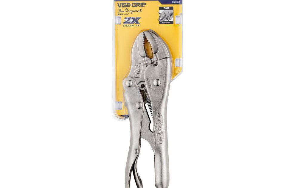 Irwin Vise Grip Curved Jaw Locking Pliers with Wire Cutter 175mm ...