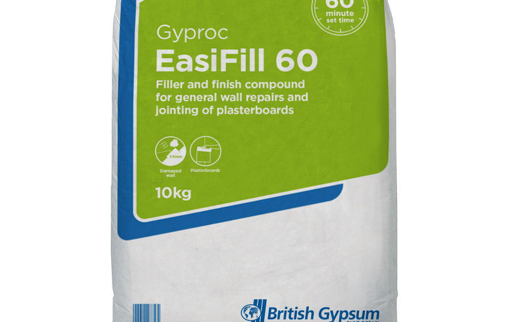 Gyproc Easifill 60 10kg – Homefix DIY