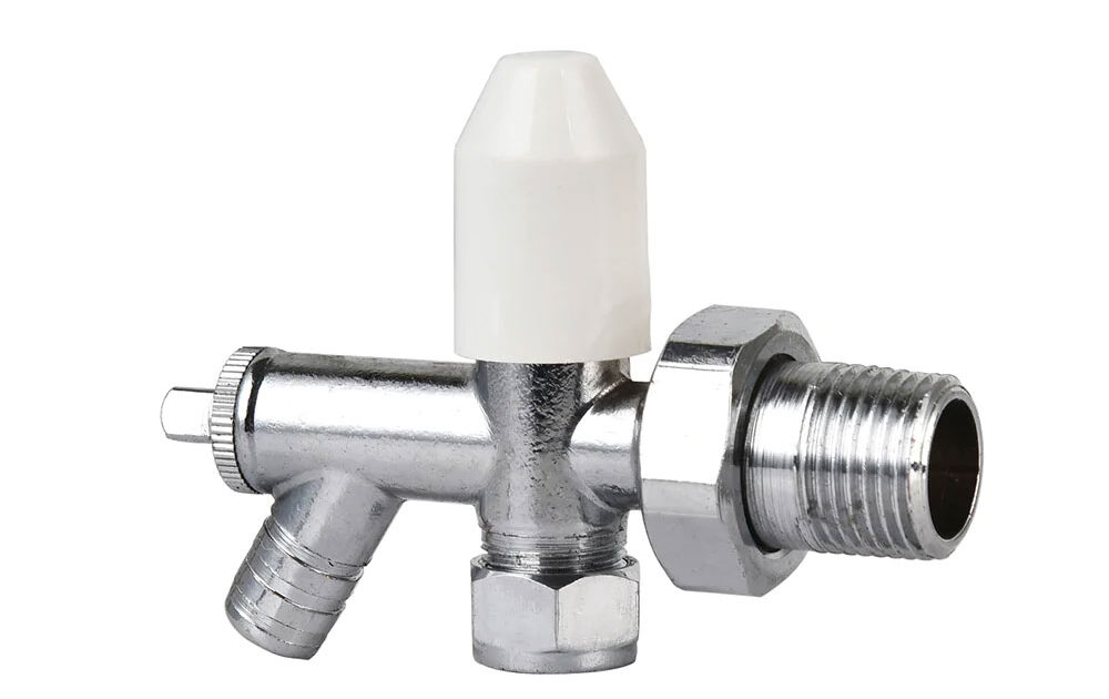 Drayton Angled Lockshield with Drainoff 15mm – Homefix DIY