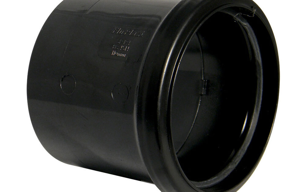 FloPlast Black Socket Pipe Coupling Socket/Solvent Socket 110mm ...
