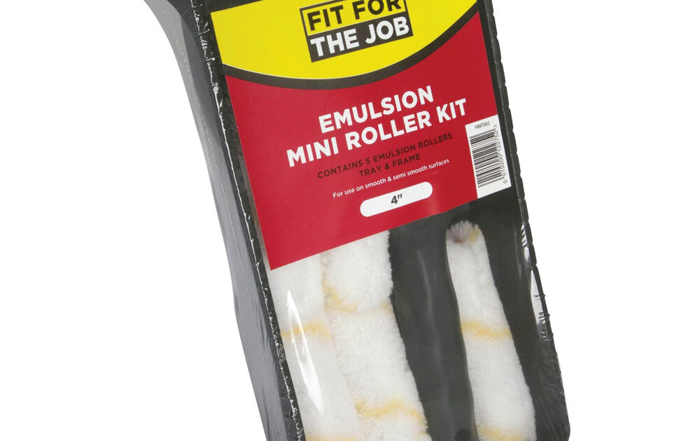 Fit for the Job Mini Roller Kit with 5 Emulsion Rollers – Homefix DIY