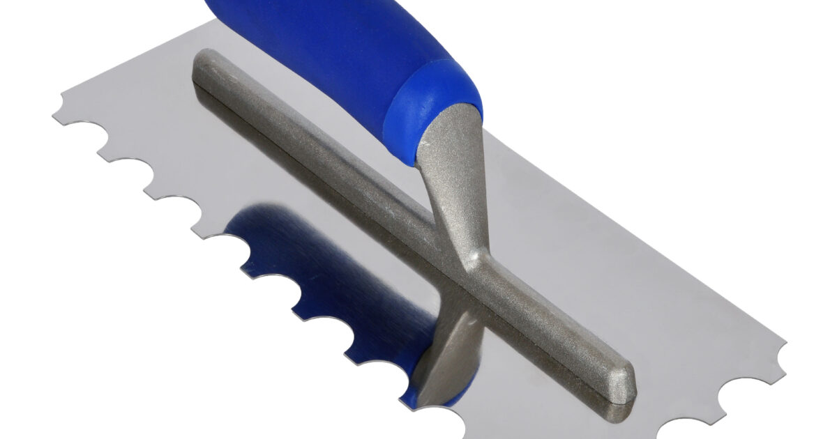 Vitrex Professional Adhesive Trowel Round Notch 20mm – Homefix DIY