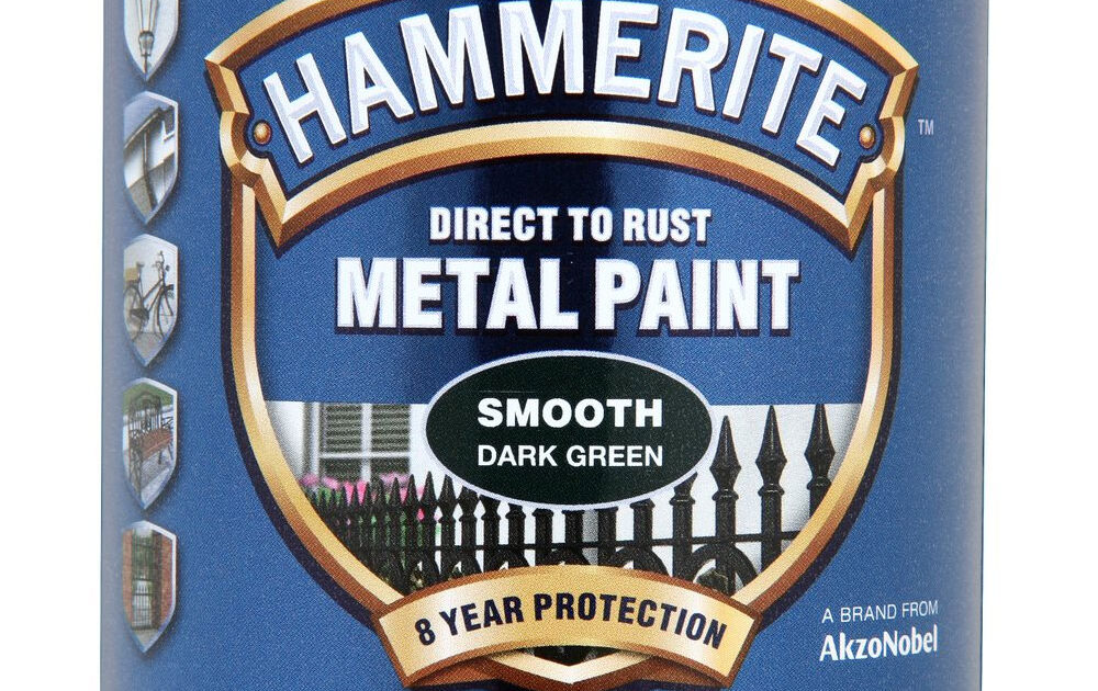 Hammerite Direct to Rust Metal Paint Smooth Dark Green 250ml – Homefix DIY