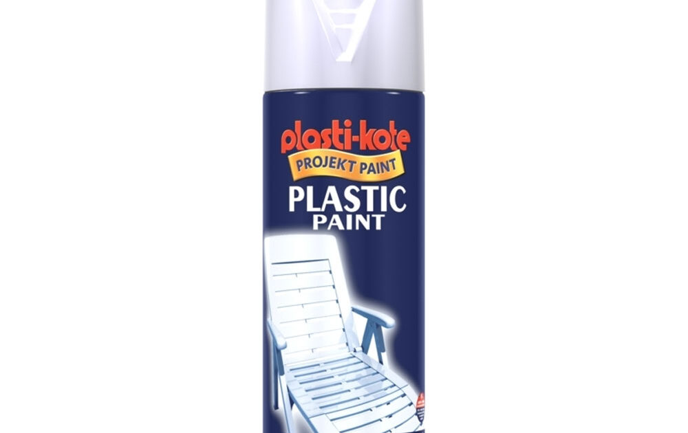 PlastiKote Plastic Paint Spray White 400ml – Homefix DIY