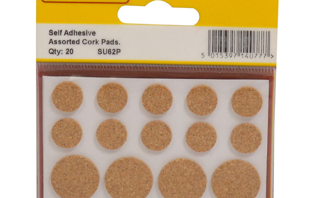 Centurion Self Adhesive Assorted Cork Pads (Pack of 20) – Homefix DIY