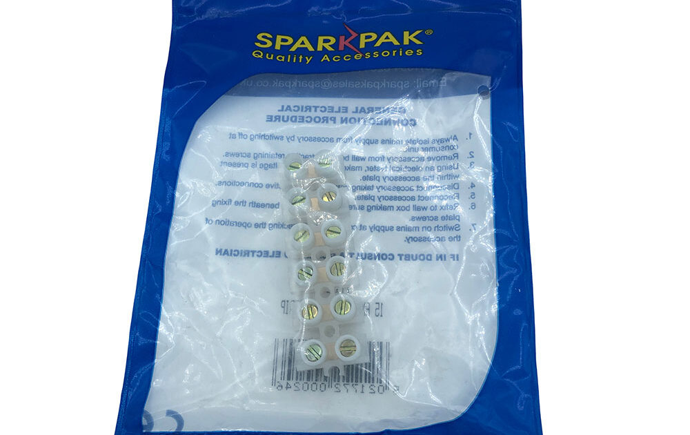 Sparkpak Connector Strip 15A 6 Way – Homefix DIY