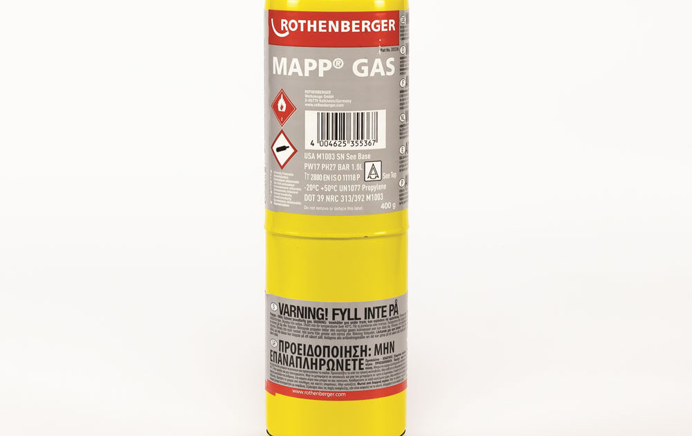 Rothenberger MAPP Gas Cylinder 400g – Homefix DIY