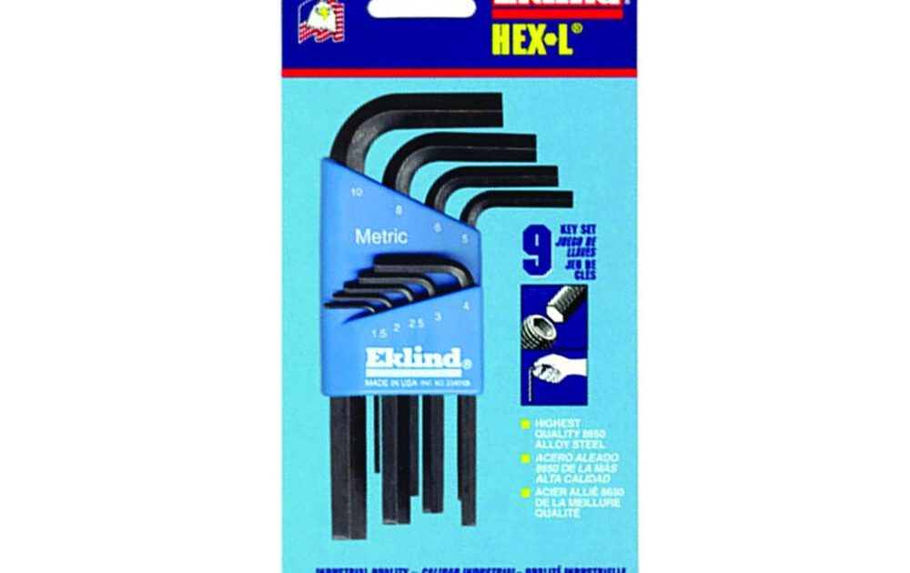 Eklind Metric 9pc Hex-L Key Set, Short Handle – Homefix DIY