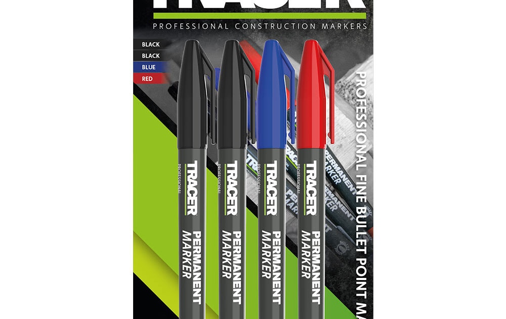 Tracer APMK1 Permanent Construction Markers 4 Pack – Homefix DIY