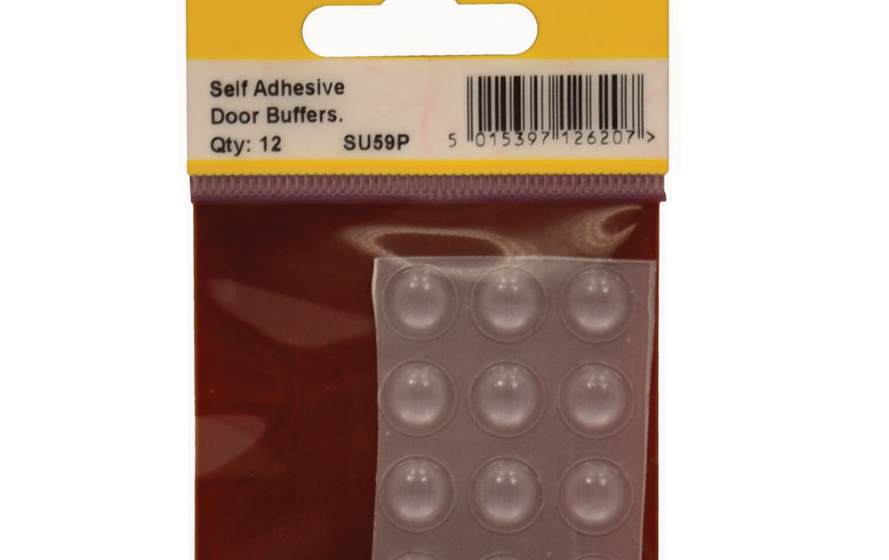 Centurion Self Adhesive Door Buffers (12 PK) – 10mm Diameter – Homefix DIY