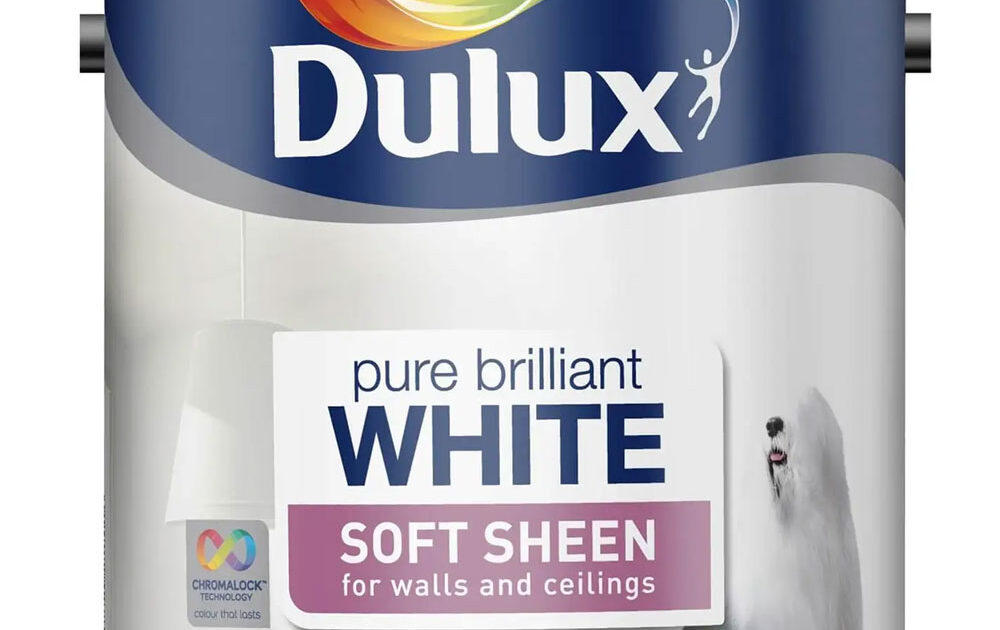 Dulux Soft Sheen Pure Brilliant White Paint 2.5lt – Homefix DIY