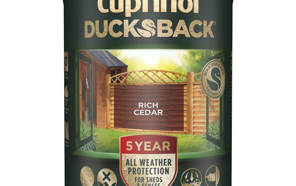 Cuprinol Ducksback Rich Cedar Paint 5lt – Homefix DIY
