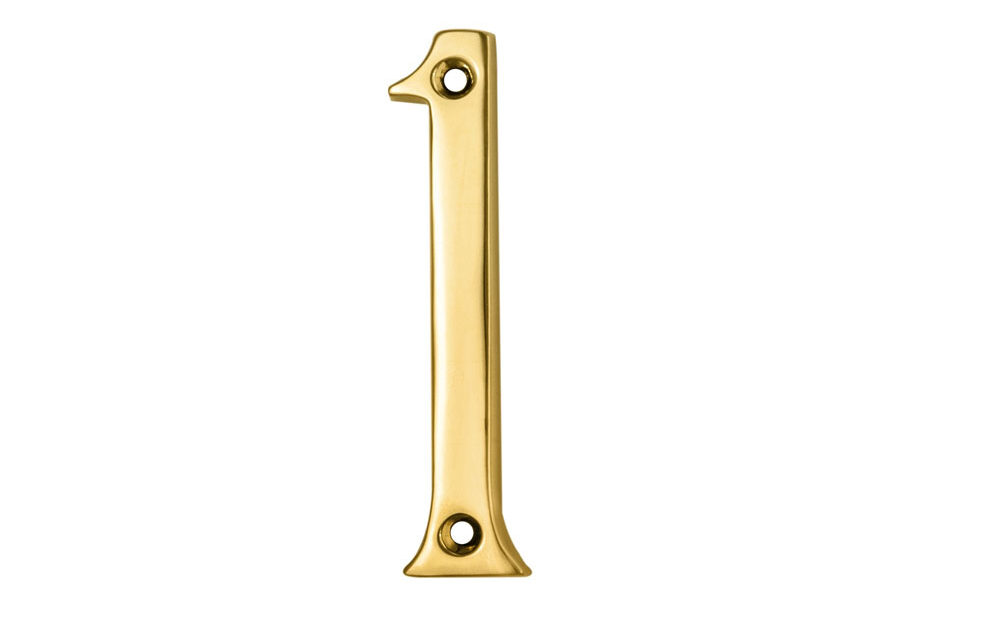 Carlisle Brass Numerals 1 Polished Brass 76mm – Homefix DIY