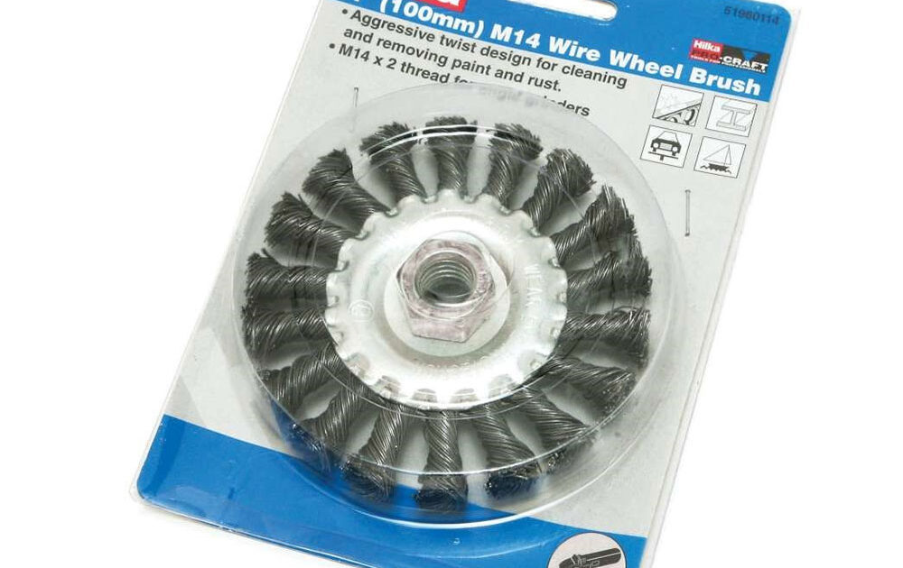 Hilka 4″ (100mm) M14 Wire Wheel Brush – Homefix DIY