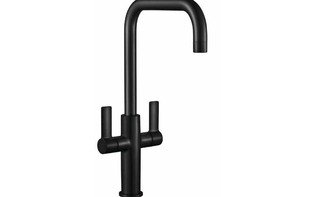 Francis Pegler Jeroni Horizontal Matt Black Kitchen Mixer Tap – Homefix DIY