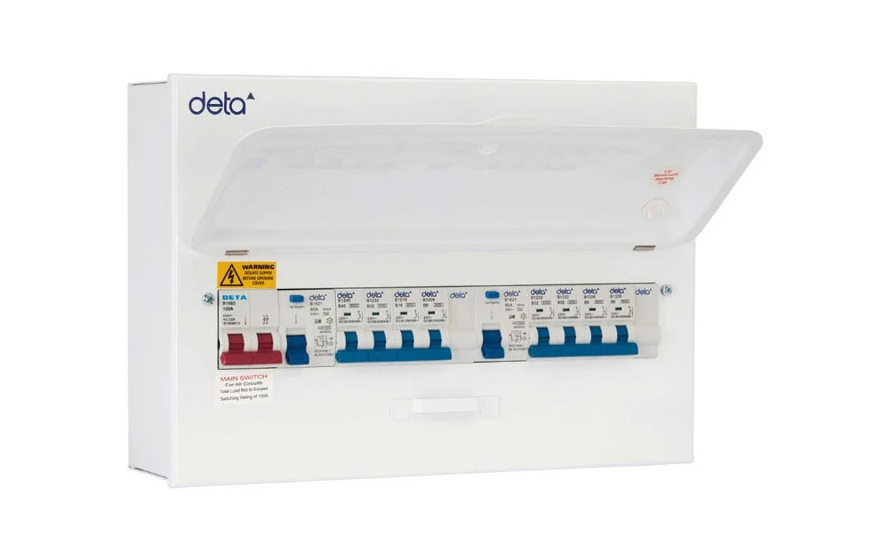 Deta 16 Module 80A Type A RCD High Integrity Consumer Unit Populated (8 ...