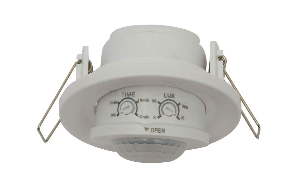 Deta Indoor Flush Mounted PIR Detector with Accessible Dials White ...