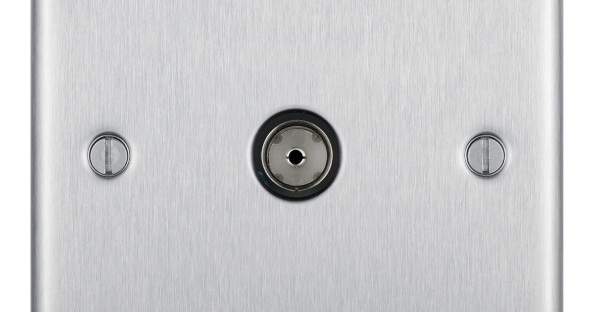 BG Co-Axial Socket 1 Gang Brushed Stainless Steel – Homefix DIY