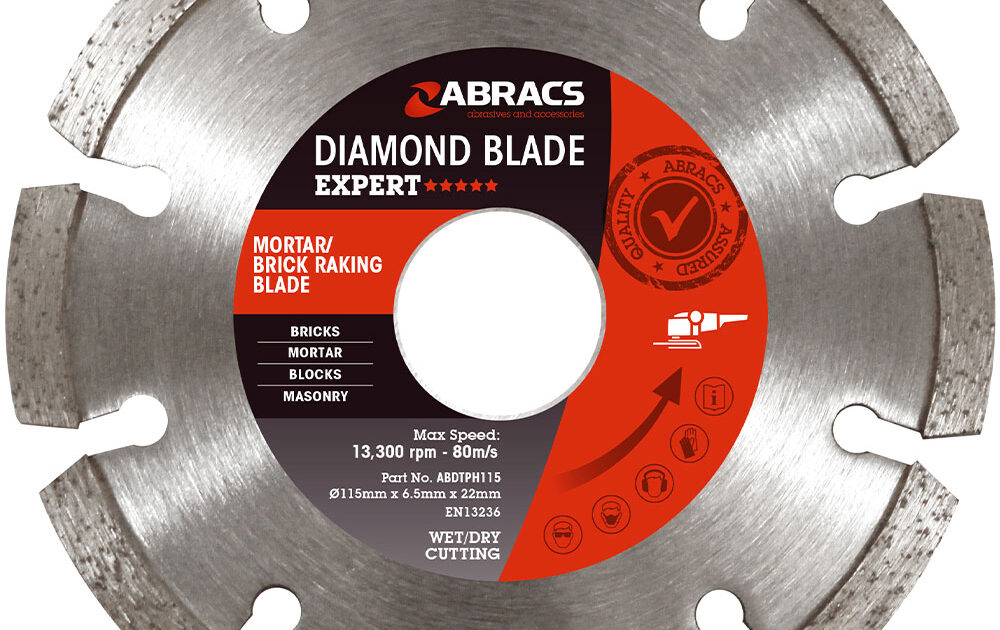 Abracs Mortar/Brick Raking Blade EXPERT 115mm x 6.5mm x 22mm – Homefix DIY