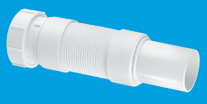 McAlpine 1.5” Flexible Fitting – Universal x Plain Spigot – Homefix DIY