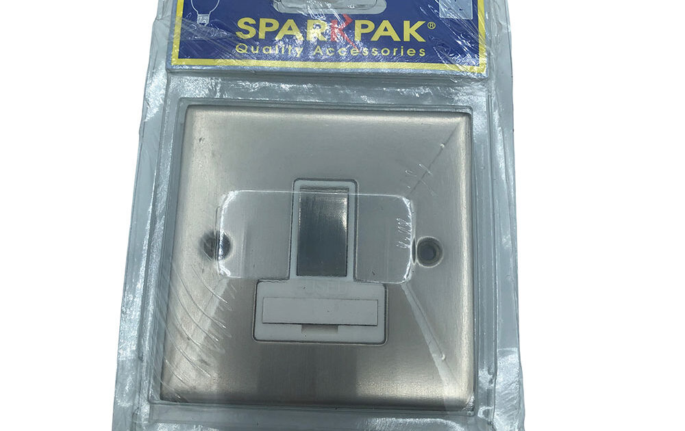 Sparkpak Switched Spur 13A Steel Chrome – Homefix DIY