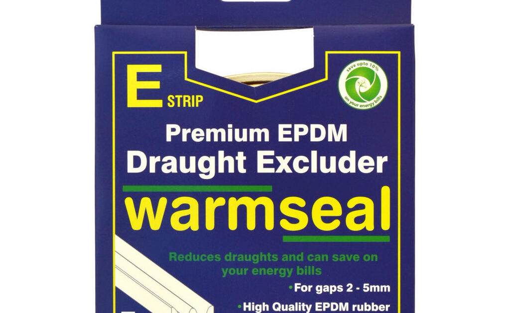 Centurion White ‘E’ Profile Longlife Foam Draught Excluder 5m – Homefix DIY