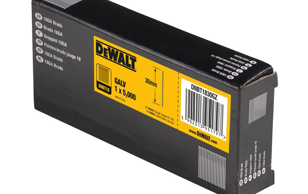 DeWalt Galvanised Brad Nails 30mm 5000s – Homefix DIY
